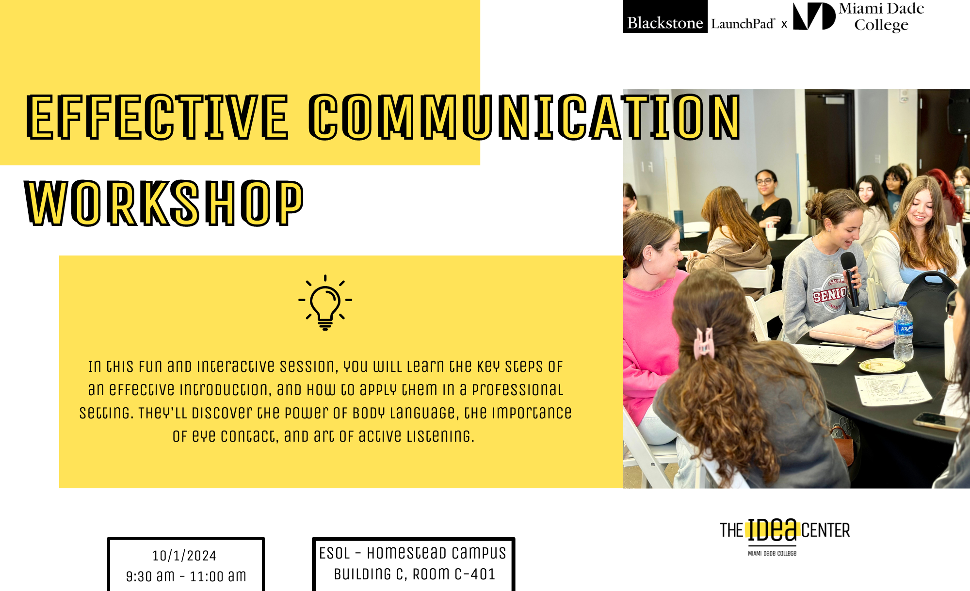 Events - The Idea Center